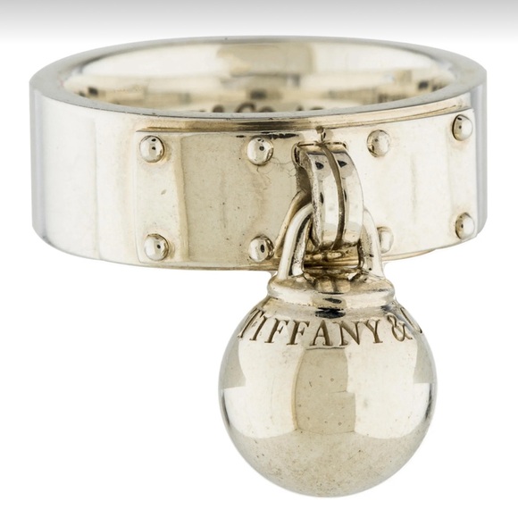 Tiffany & Co. | Jewelry | Tiffany Co Hardware Ball Dangle Ring | Poshmark